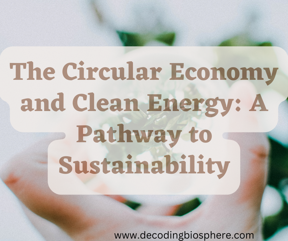 The Circular Economy and Clean Energy: A Pathway to Sustainability ...