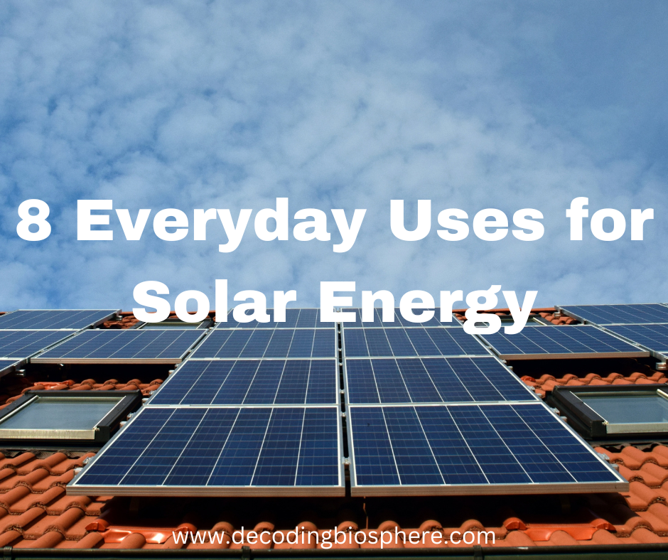 8 Everyday Uses of Solar Energy – Decoding Biosphere