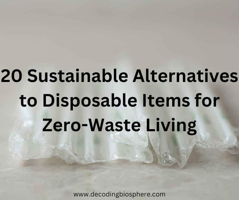20 Sustainable Alternatives to Disposable Items for Zero-Waste Living ...