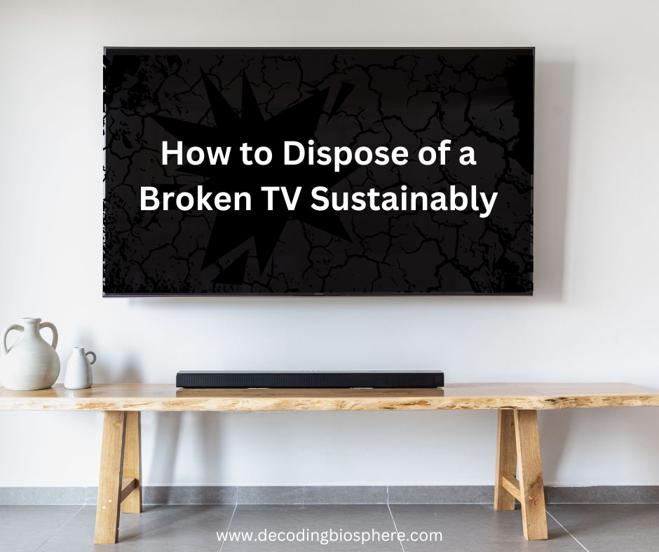 How to Dispose of a Broken TV Sustainably: A Comprehensive Guide ...