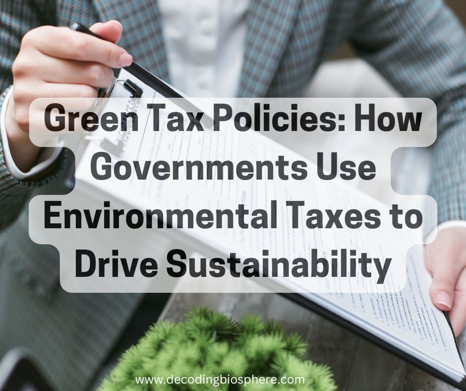 Green Tax Policies: How Governments Use Environmental Taxes to Drive ...
