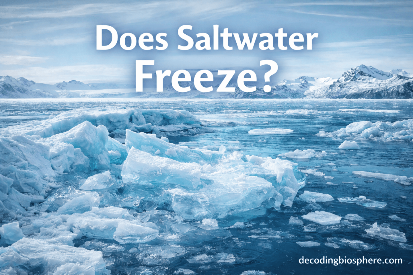 Does Saltwater Freeze? Temperature, Science, and Real-World Examples ...