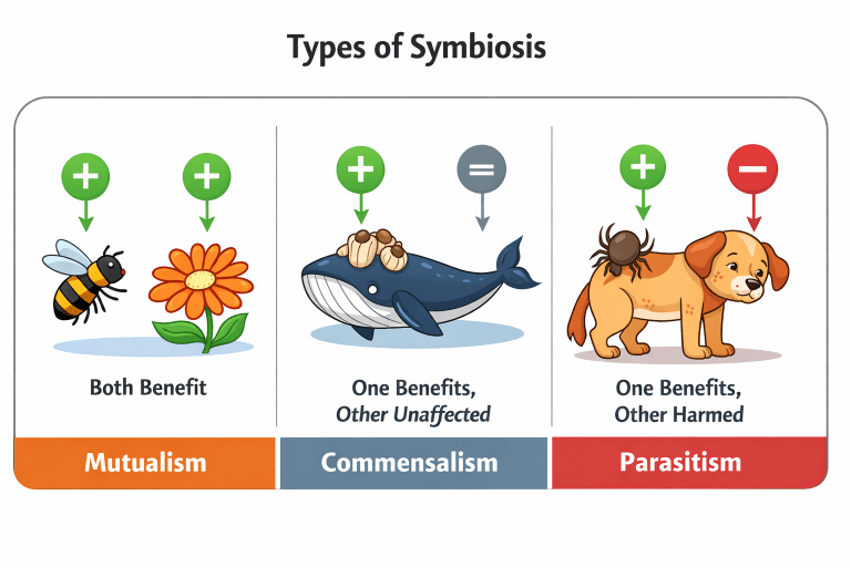 Types of Symbiosis in Biology: Mutualism, Commensalism & Parasitism ...